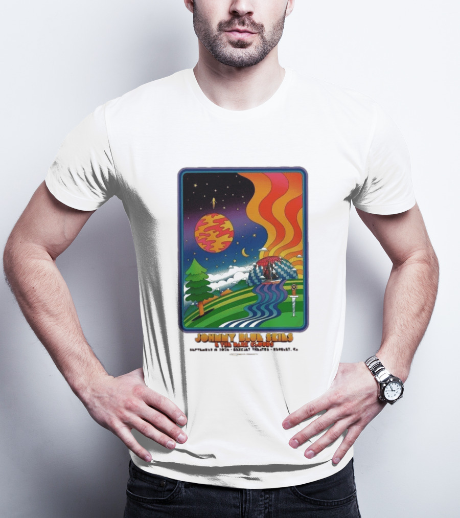 Johnny Blue Skies And The Dark Clouds Greek Theatre Berkeley CA September 15 2026 Event Psychedelic T-Shirt