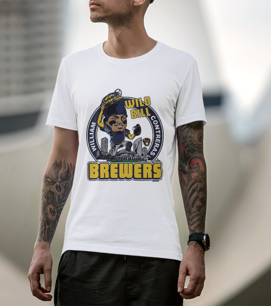 Milwaukee Brewers Wild Bill William Contreras Baseball 2026 T-Shirt