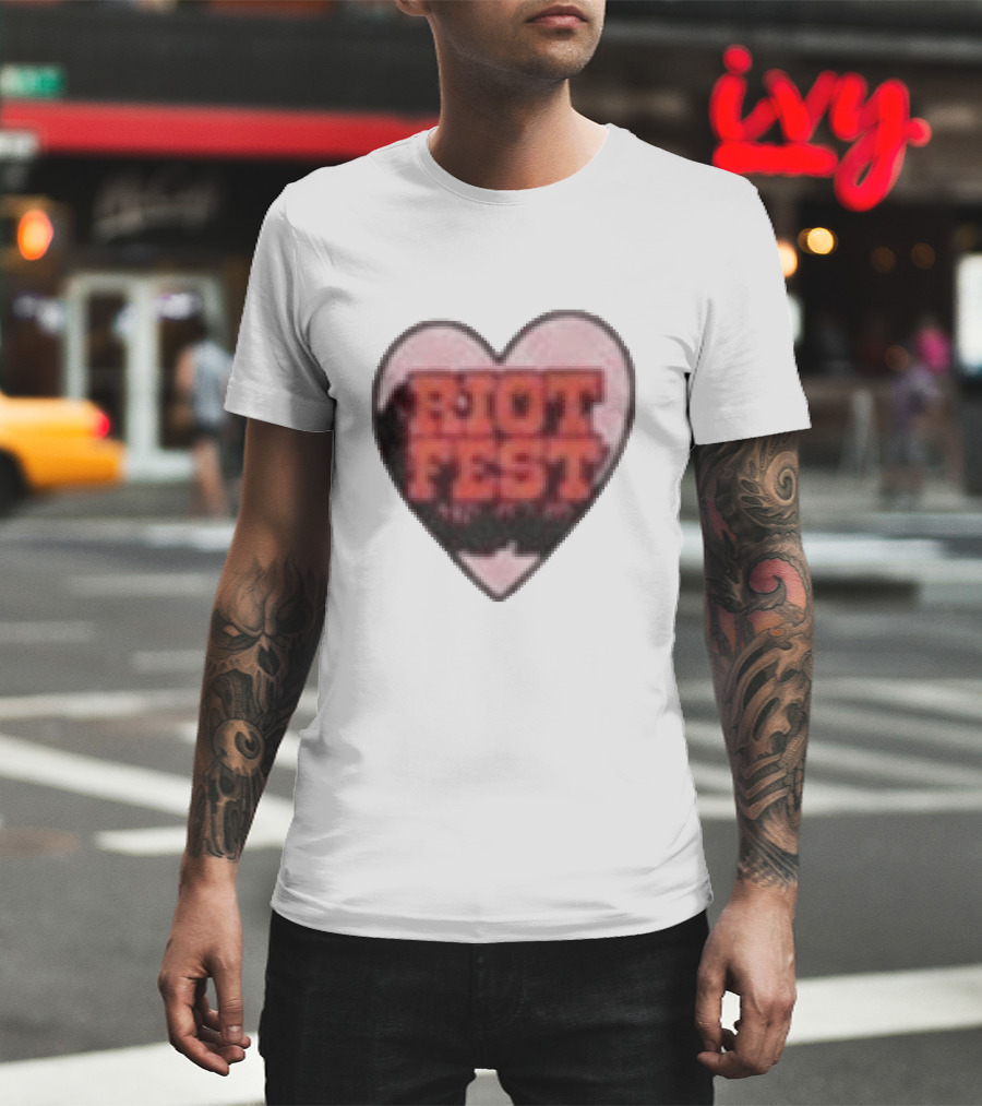 Riot Fest 2026 Chicago September 18 20 Heart T-Shirt