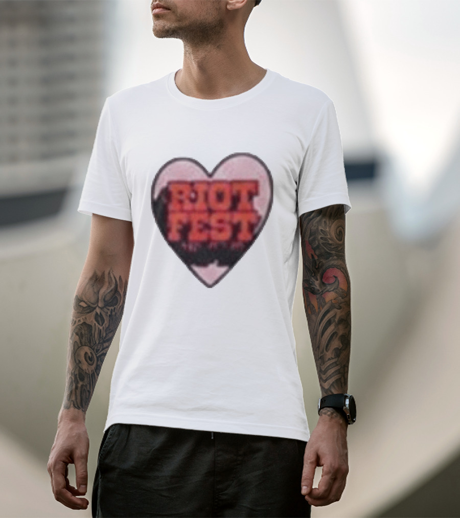 Riot Fest 2026 Chicago September 18 20 Heart T-Shirt