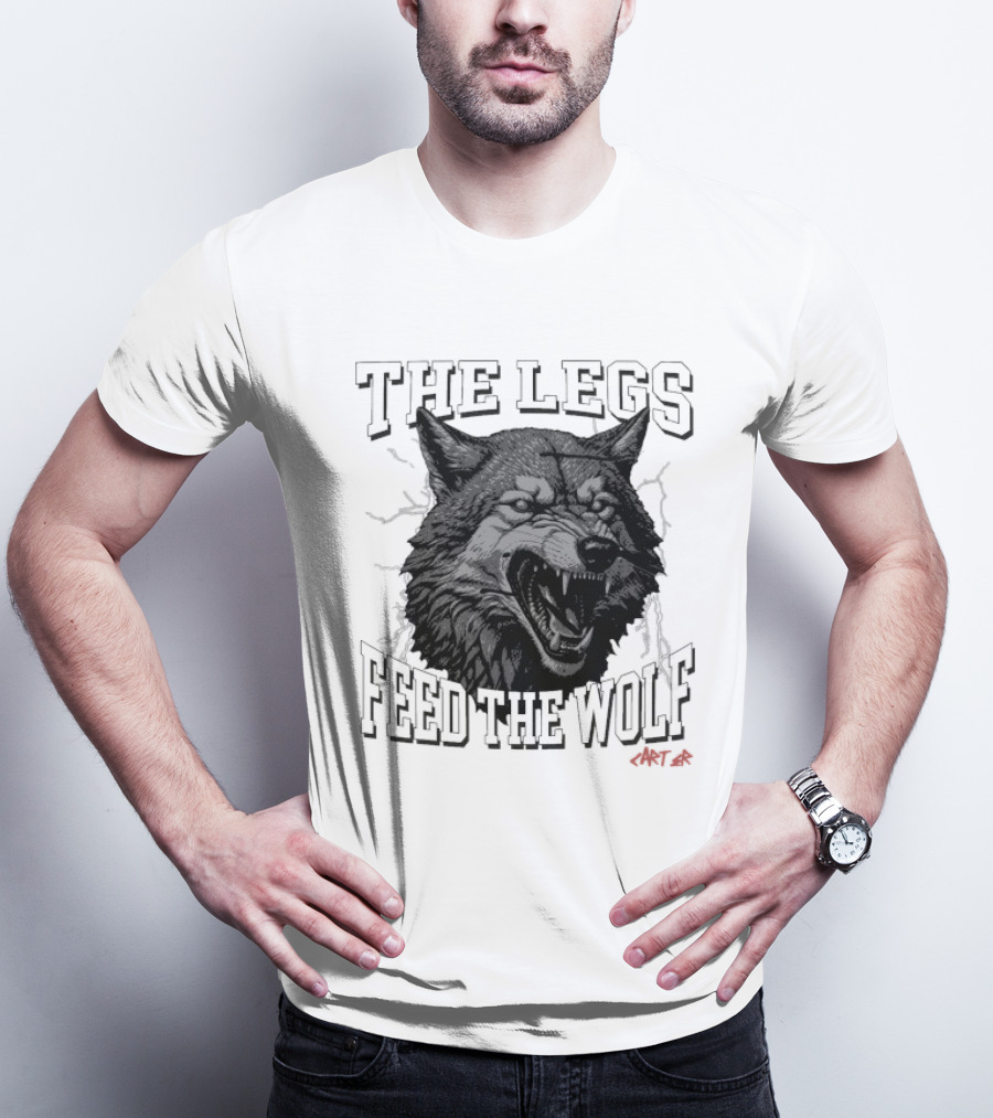 The Legs Feed The Wolf Will Carter Roaring Wolf T-Shirt