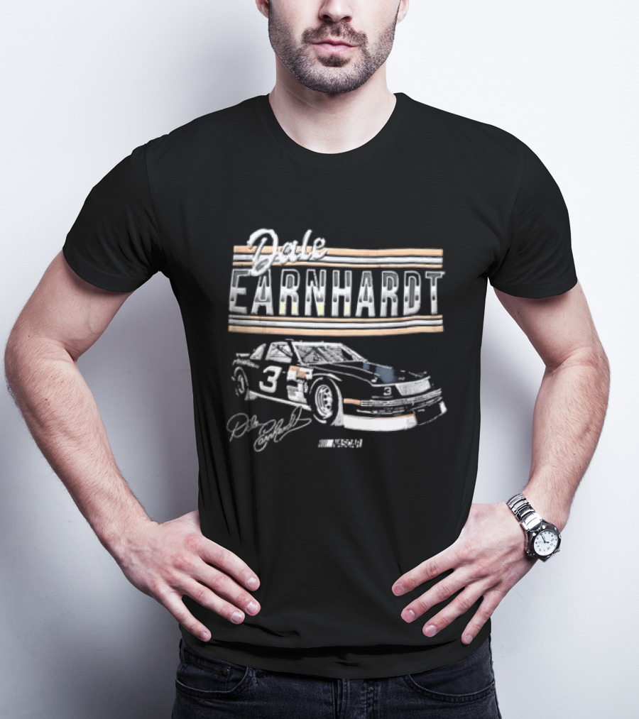 Dale Earnhardt Number 3 NASCAR Stock Car Classic Distressed T-Shirt