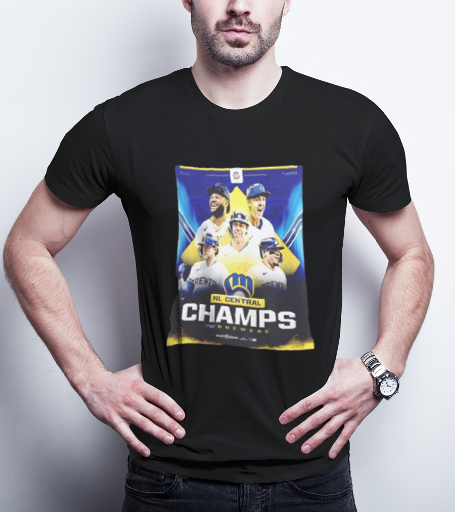 NL Central Champs Brewers Postseason Milwaukee Brewers Fan Gear 2026 T-Shirt