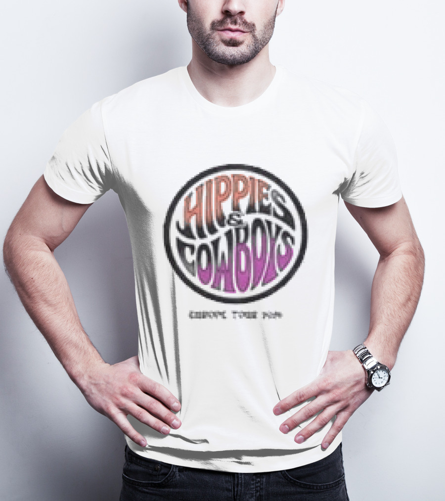 Hippies And Cowboys Europe Tour 2026 White T-Shirt