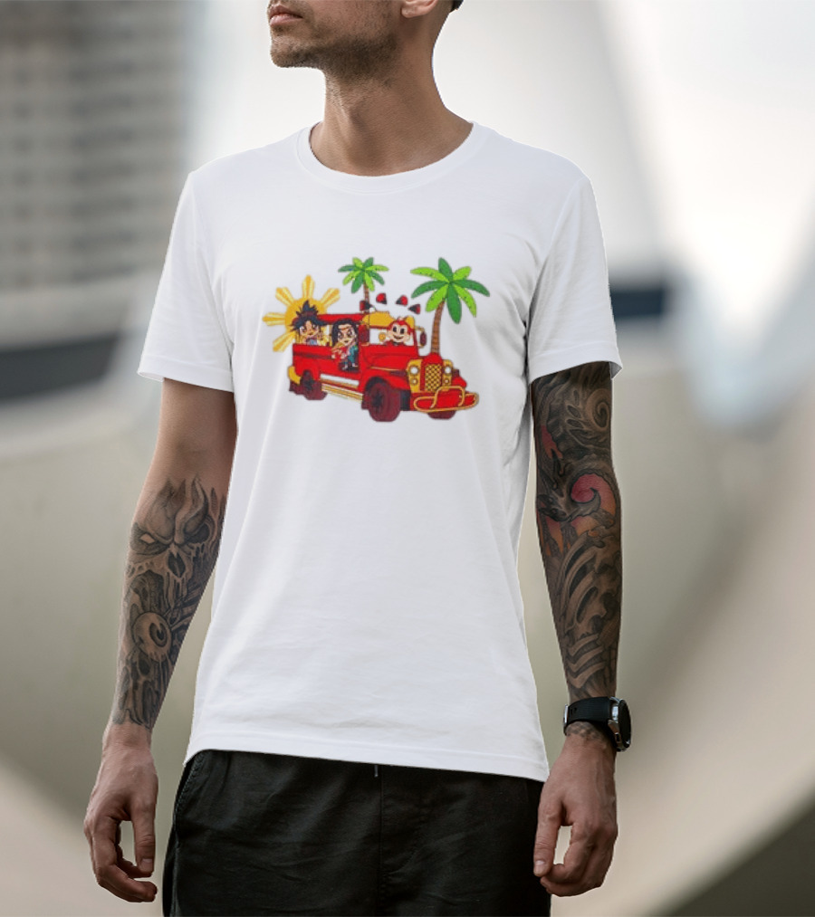 Jollibee Foods Store Jeepney Adventure Jollibee X Forgotten Island Collaboration T-Shirt