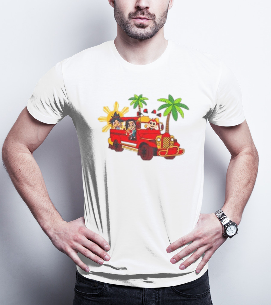 Jollibee Foods Store Jeepney Adventure Jollibee X Forgotten Island Collaboration T-Shirt