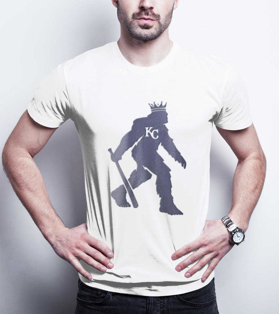 Kansas City Royals Crowned Sasquatch KC Baseball Bat T-Shirt