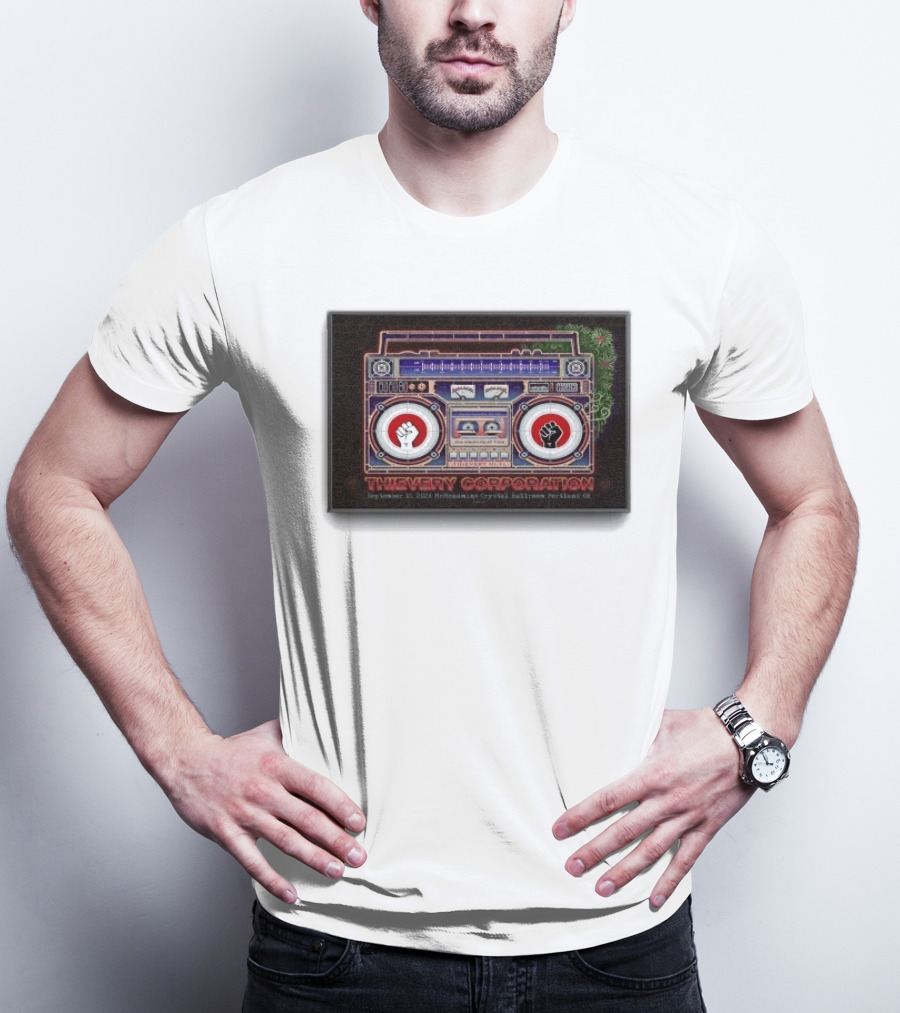 Thievery Corporation Boombox September 15 2026 McMenamins Crystal Ballroom Portland OR T-Shirt