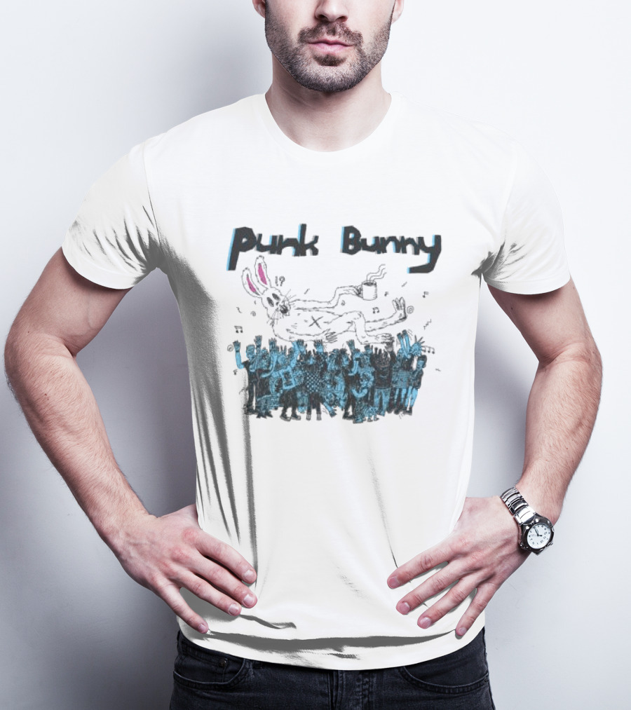 Punk Bunny Music Band Crowd T-Shirt