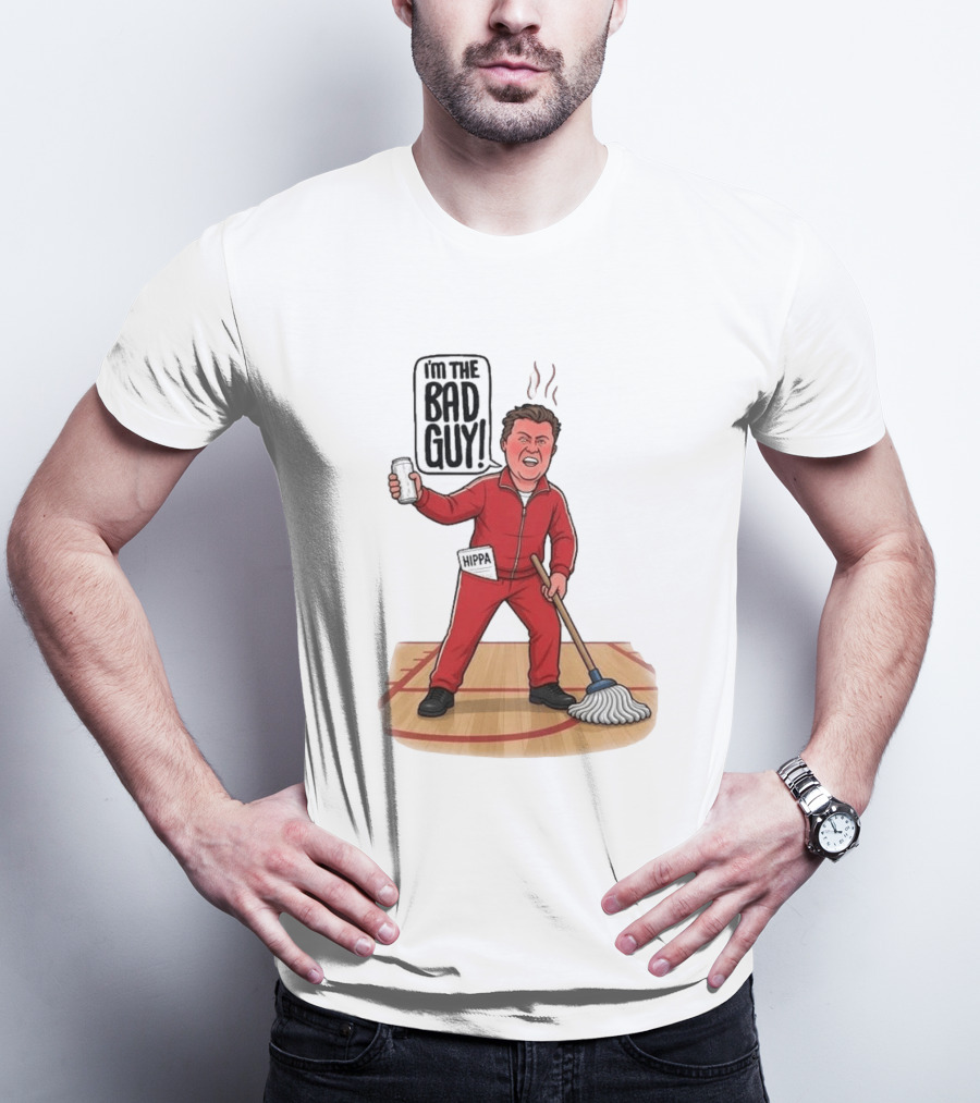 I'm The Bad Guy Rico Bosco Red Tracksuit HIPPA Janitor T-Shirt