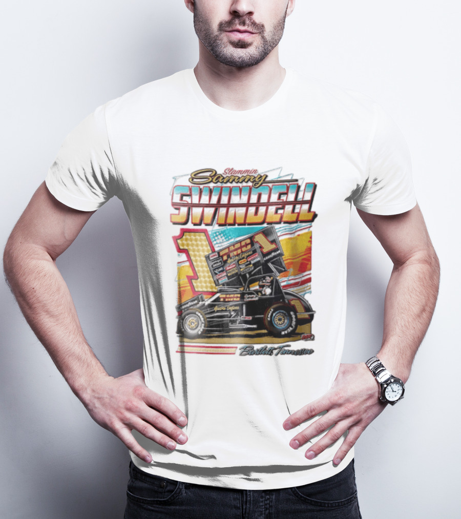 Slammin Sammy Swindell Number 1 Sprint Car Bartlett Tennessee Racing T-Shirt