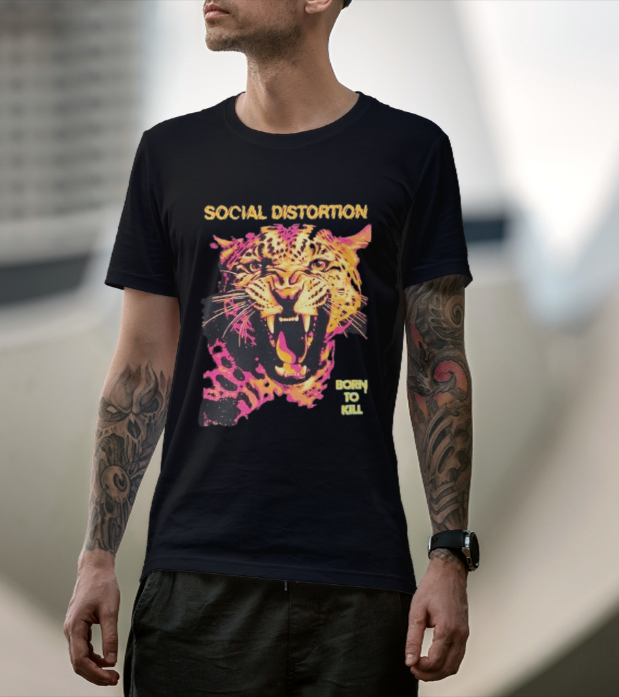 Social Distortion Born To Kill Leopard 2026 T-Shirt