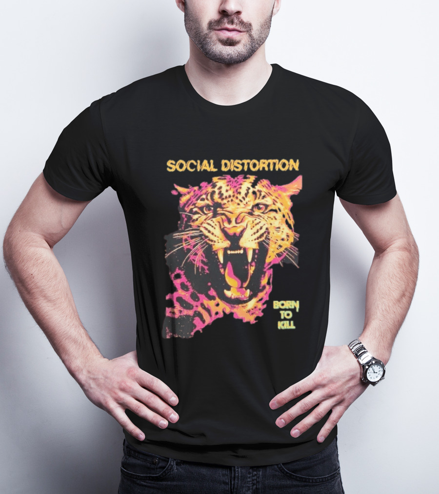 Social Distortion Born To Kill Leopard 2026 T-Shirt