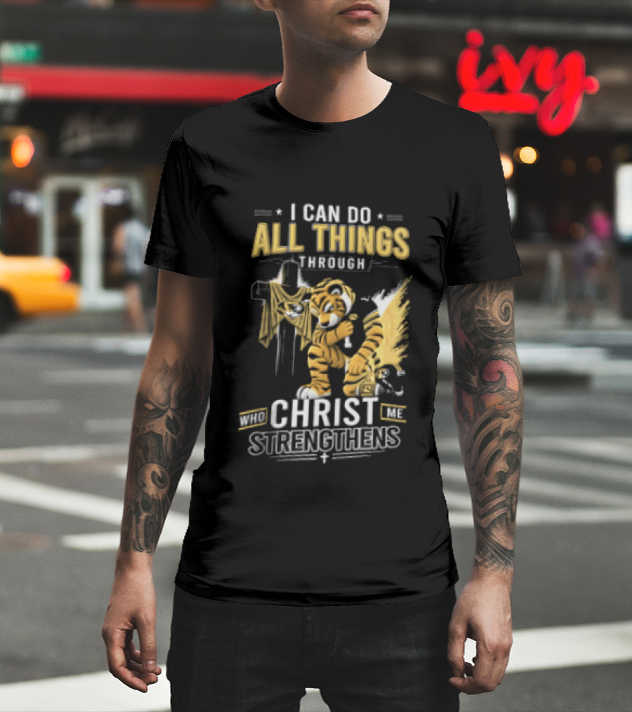 I Can Do All Things Through Christ Who Strengthens Me Mizzou Tiger T-Shirt