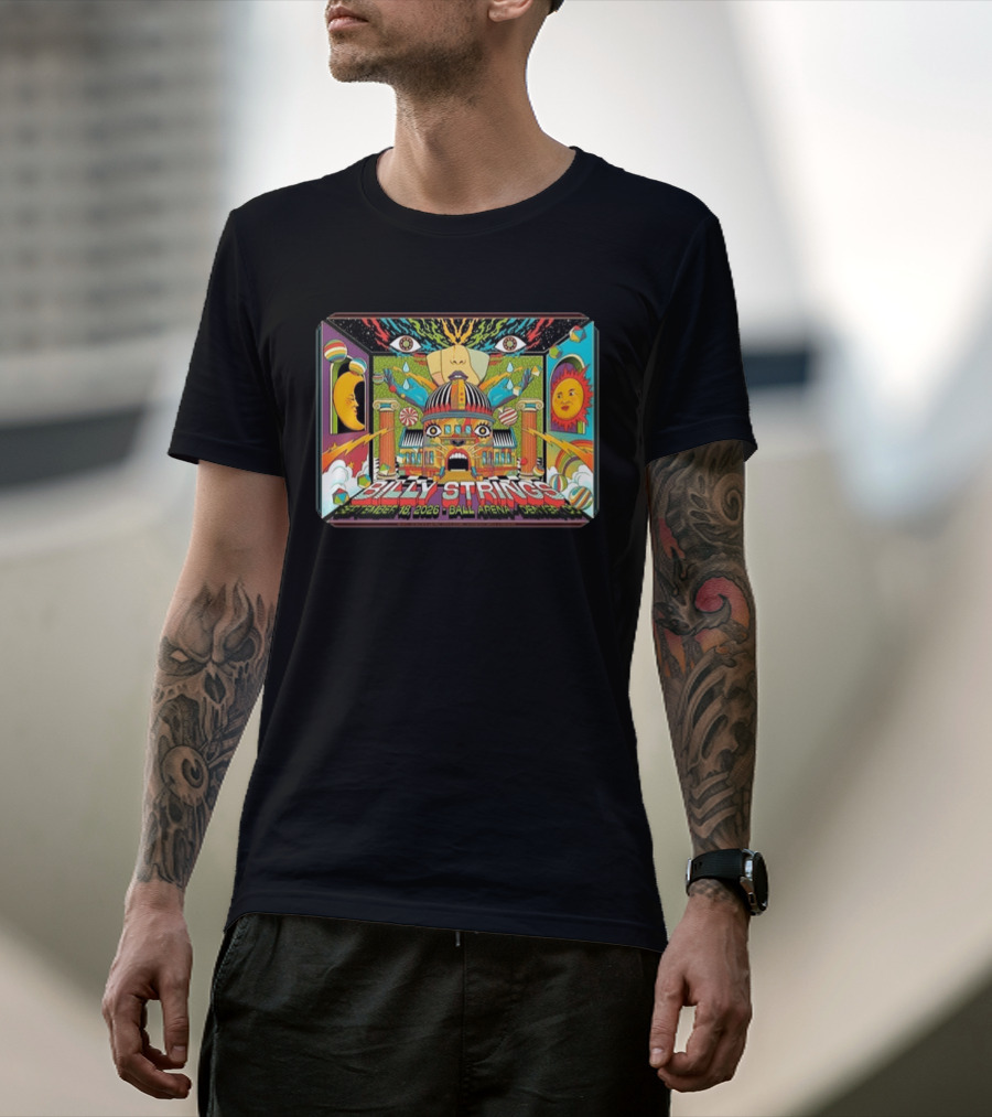 Billy Strings Ball Arena Denver September 18 2026 By Pedro Correa Psychedelic T-Shirt
