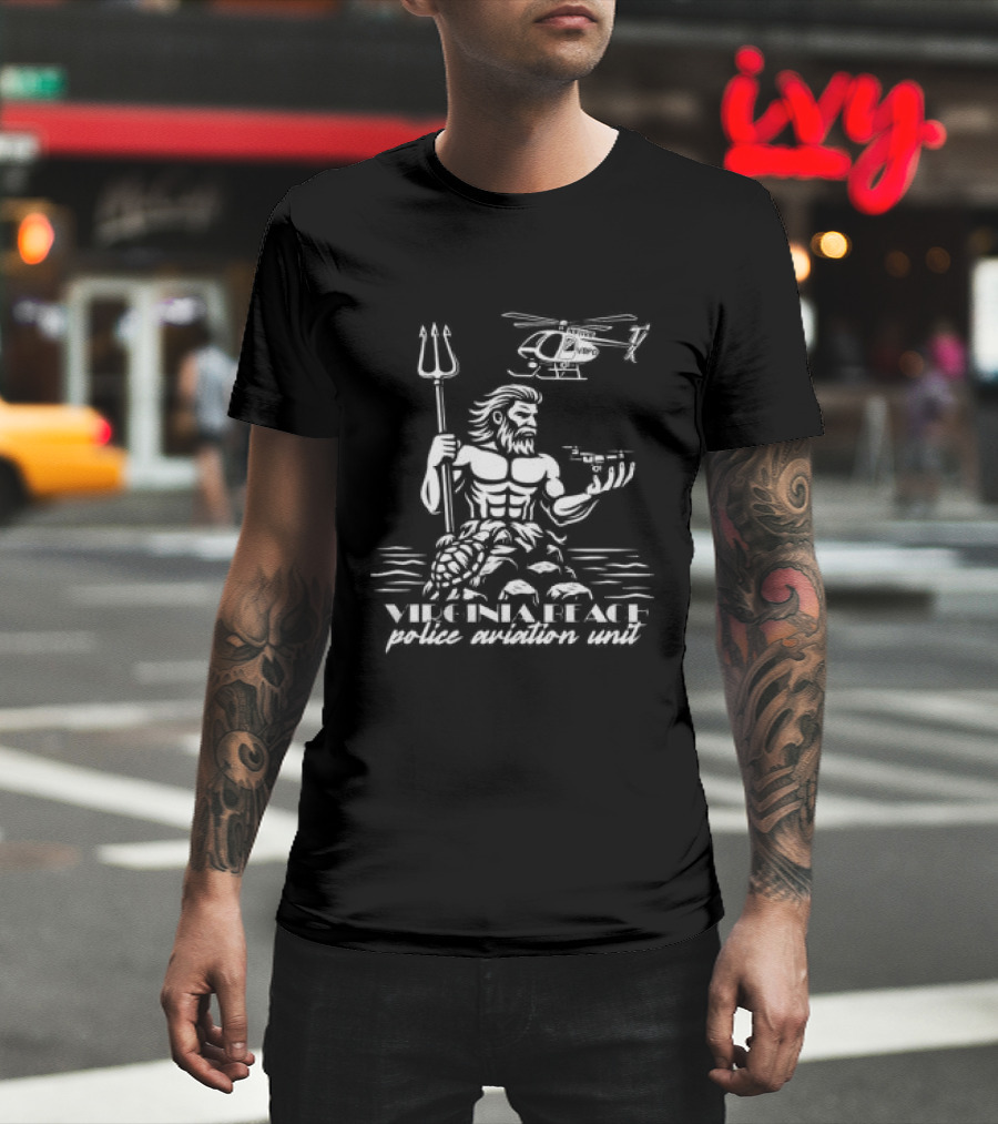 Brotallion Store Virginia Beach Pd Aviation Wflag T-Shirt
