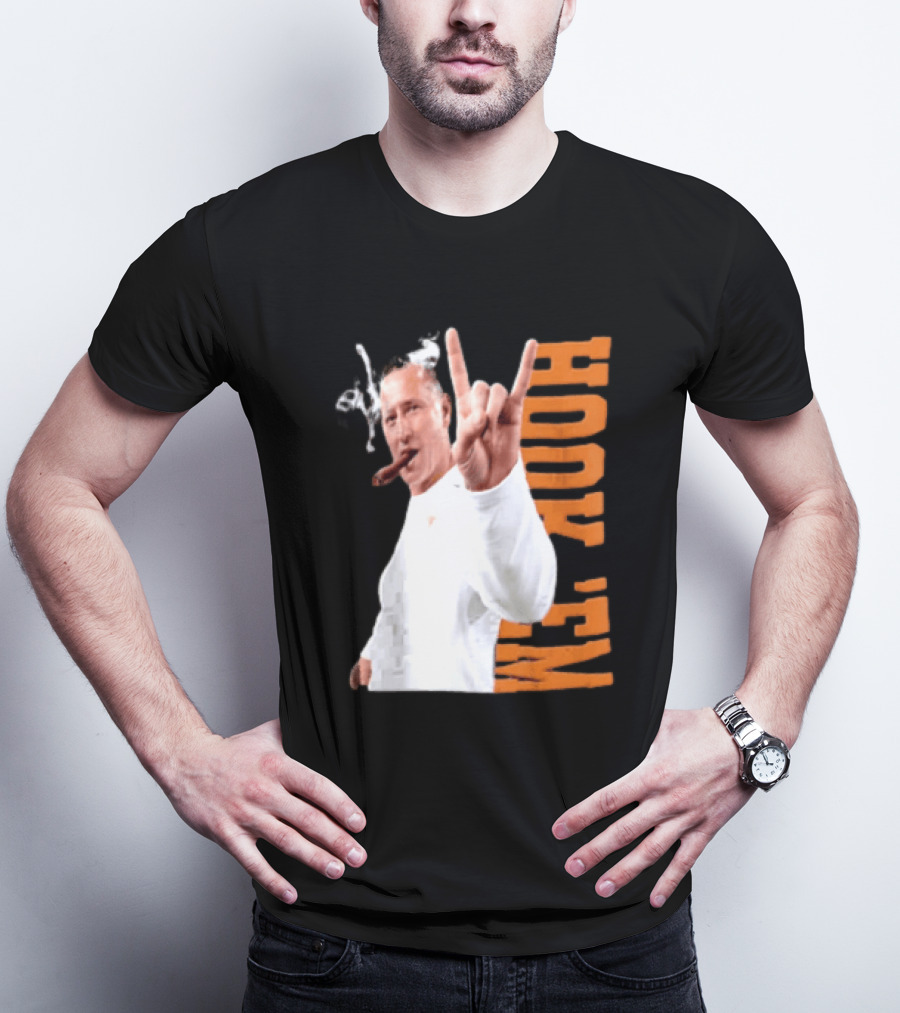 Coach Steve Sarkisian Hock 'Em Gesture Football Spirit T-Shirt