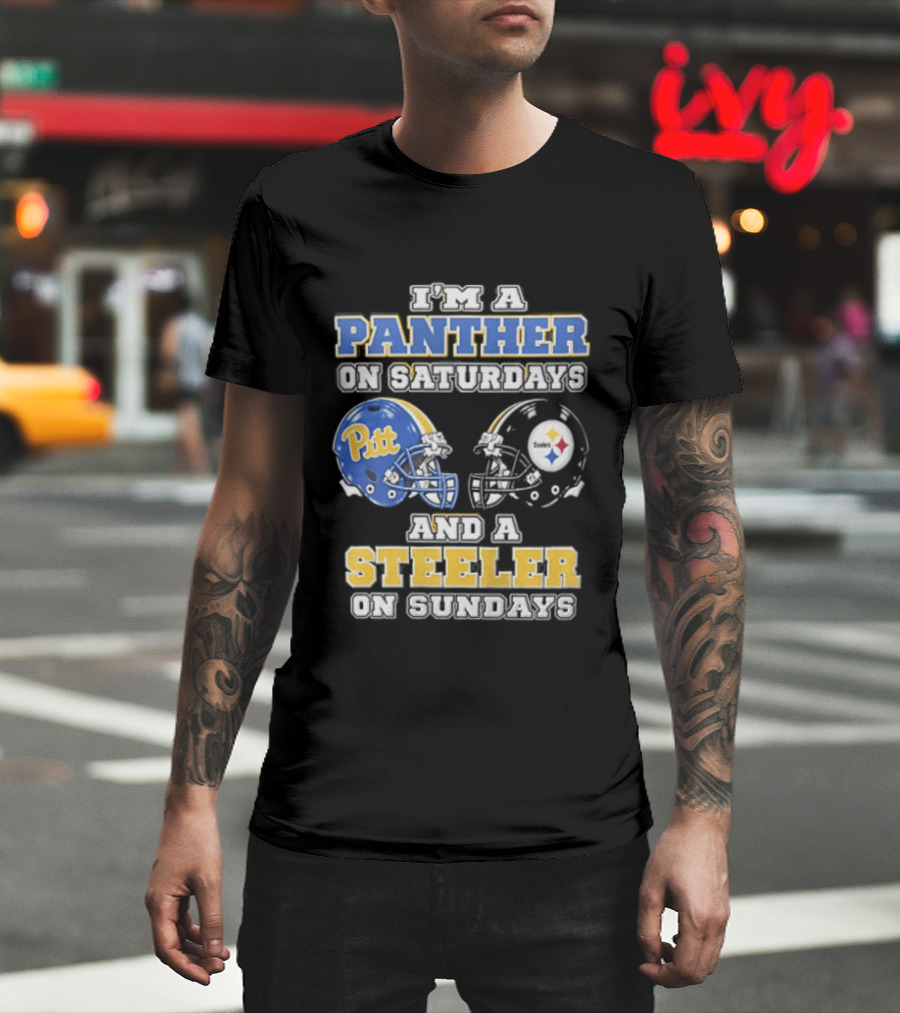 I’m A Panther On Saturdays And A Steeler On Sundays T-Shirt