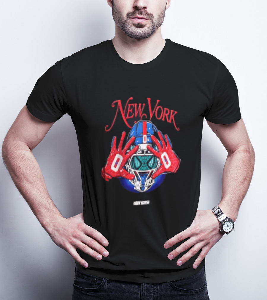 New York Dark Horse Helmet Spider Man Gloves T-Shirt