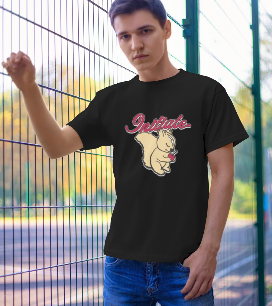 Initiate Squirrel Holding Apple T-Shirt