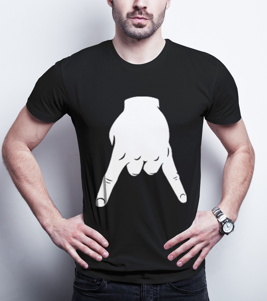 Horns Down Hand Gesture Texas Rivalry Sports Fan T-Shirt