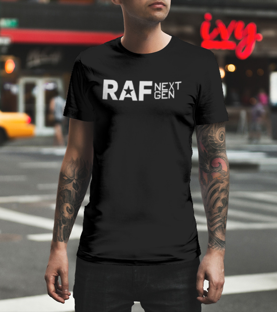 Raf Next Gen Star Inside Letter A Block Lettering T-Shirt