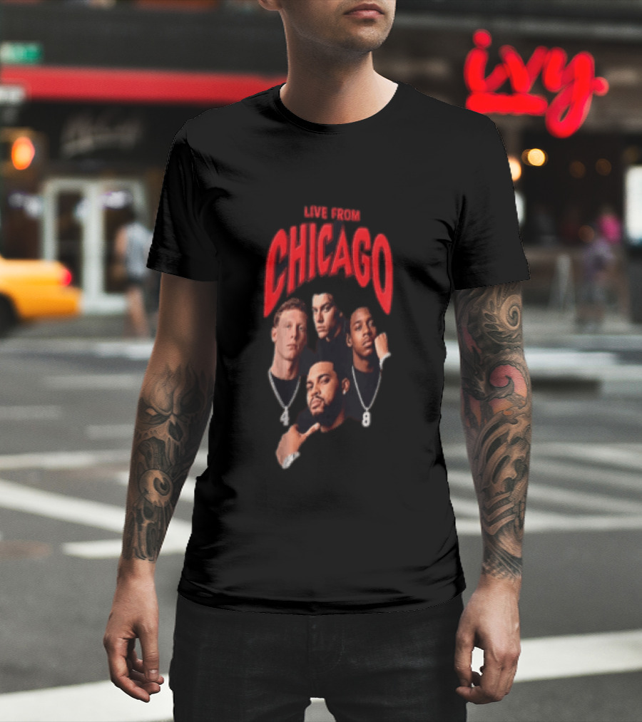 Live From Chicago Basketball Stars T-Shirt