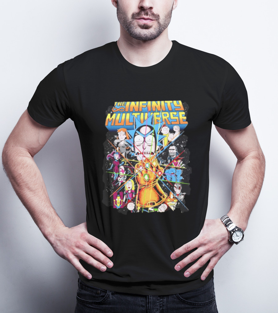 The Infinity Multiverse Crossover Characters Bejeweled Glove T-Shirt