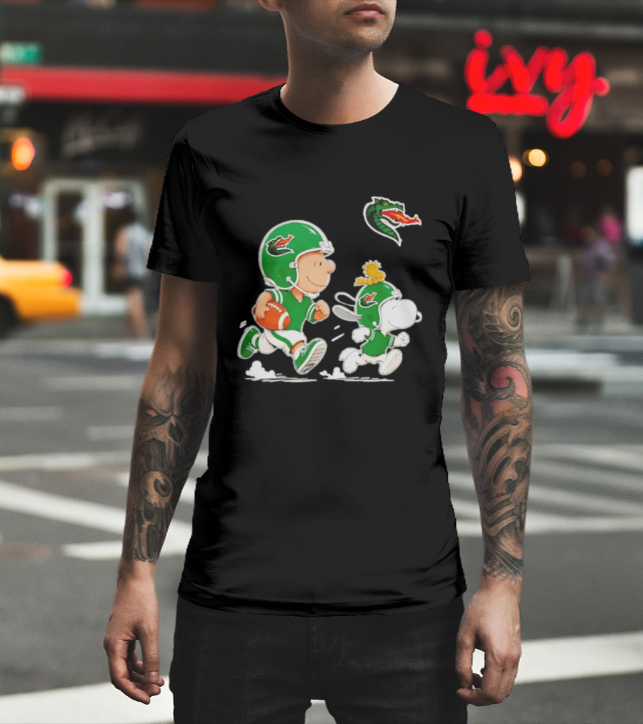 UAB Blazers Charlie Brown Woodstock Snoopy NCAA Football Collaboration T-Shirt