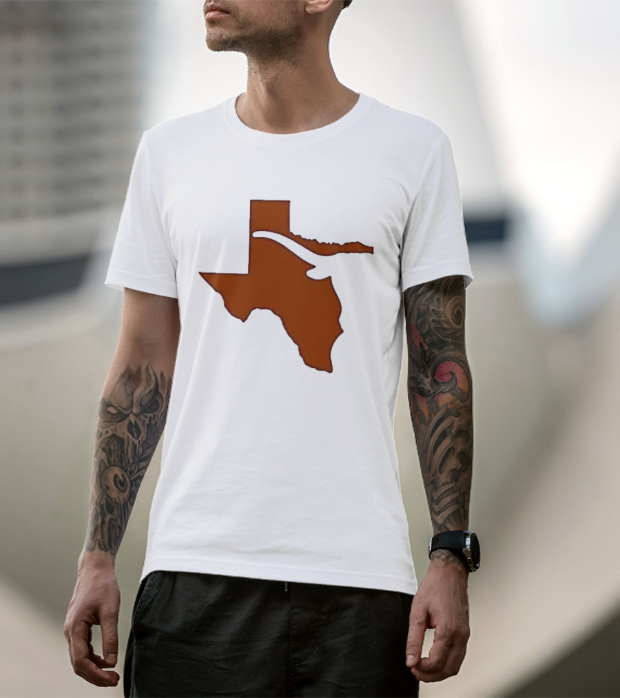 Texas State Longhorn Steer Original Orange T-Shirt