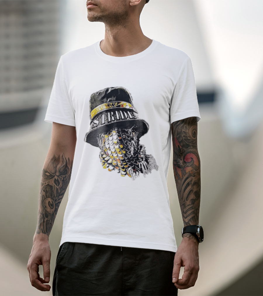 Strides Mmxxv Magpie Bucket Hat Golden Feather Mask T-Shirt