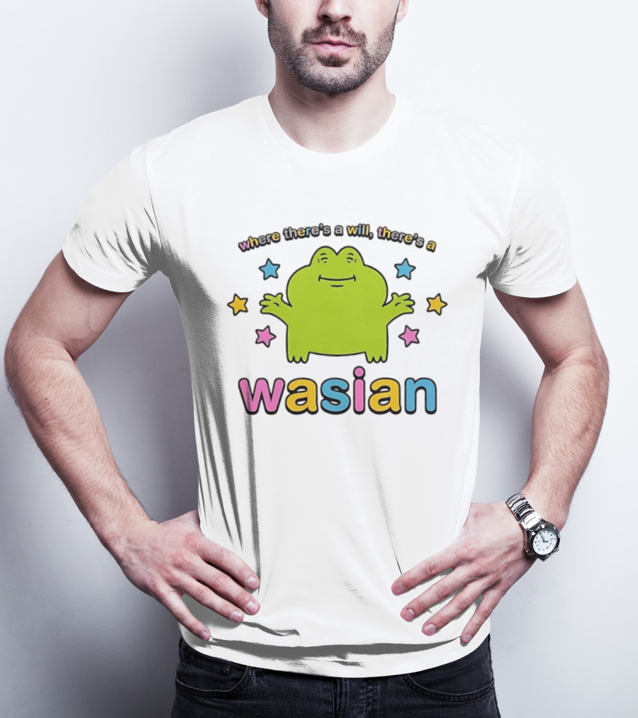 Frog Where There's A Will There's A Wasian Stars T-Shirt