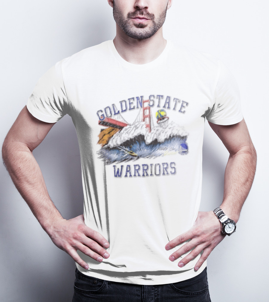 Golden State Warriors League Of Leisure Bridge Bay Area Skyline T-Shirt