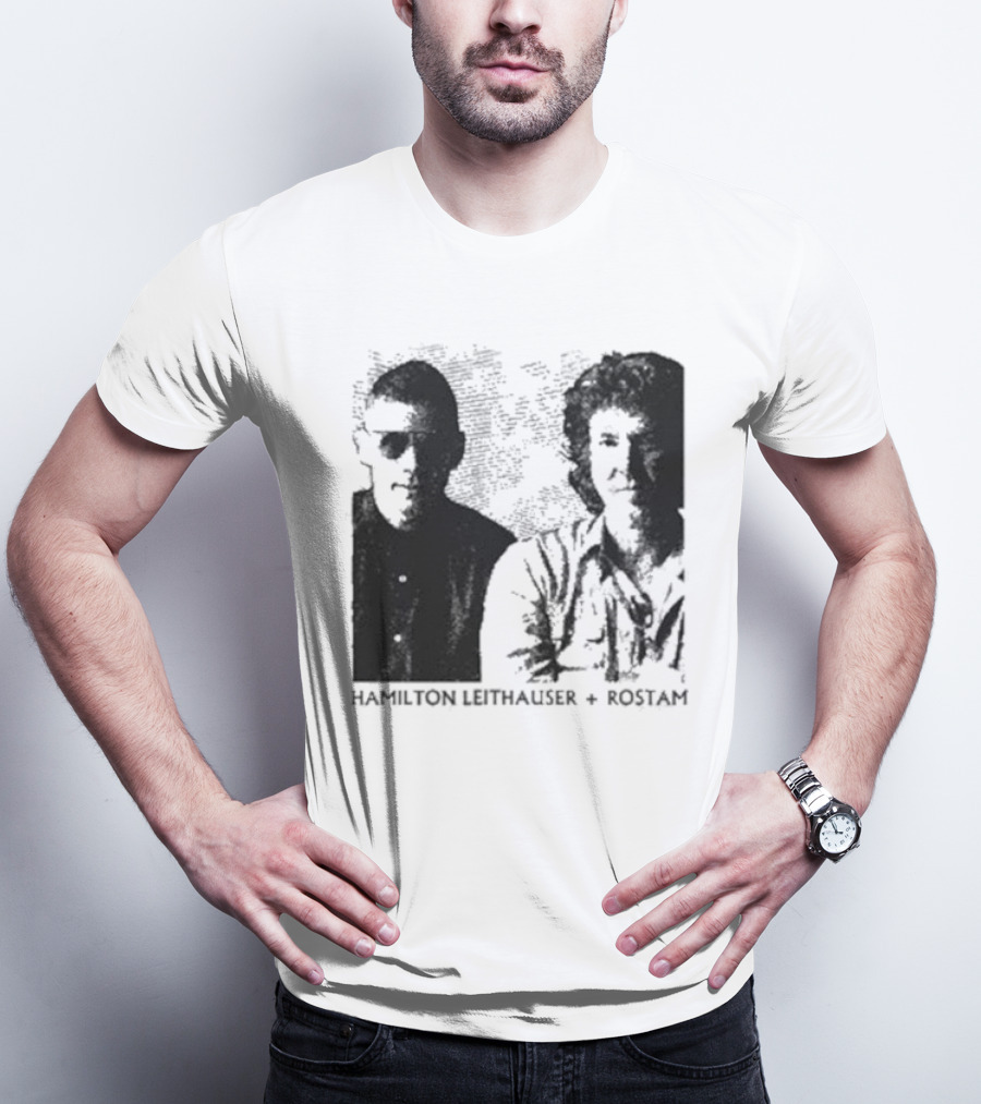 HAMILTON LEITHAUSER ROSTAM Black And White Photo Duo T-Shirt