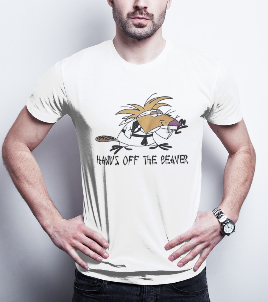 Hand's Off The Beaver The Angry Beavers Cartoon T-Shirt