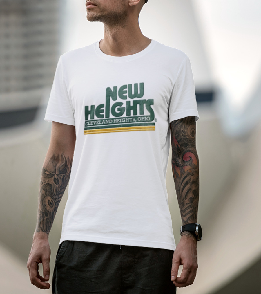 Jason Kelce New Heights Cleveland Heights Ohio T-Shirt