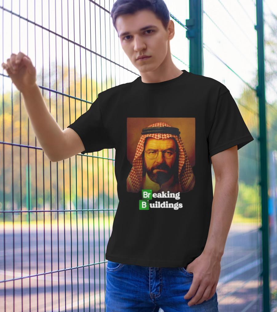 Breaking Buildings Bryan Cranston Walter White Middle Eastern Headdress T-Shirt