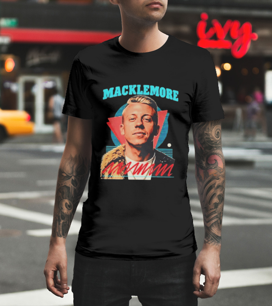 Macklemore Vintage Retro Style Collage T-Shirt