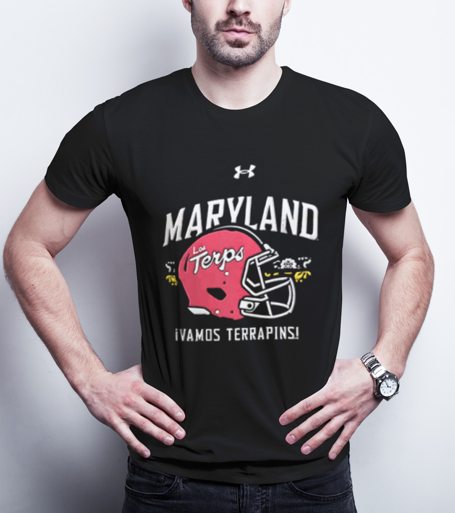 Maryland La Terps ¡Vamos Terrapins! Helmet T-Shirt