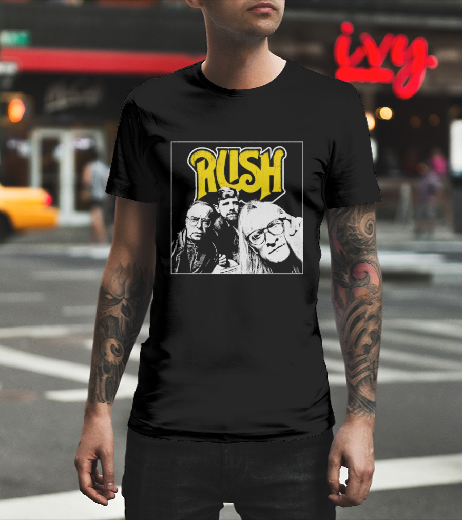 Rush Lone Gunmen Yellow T-Shirt