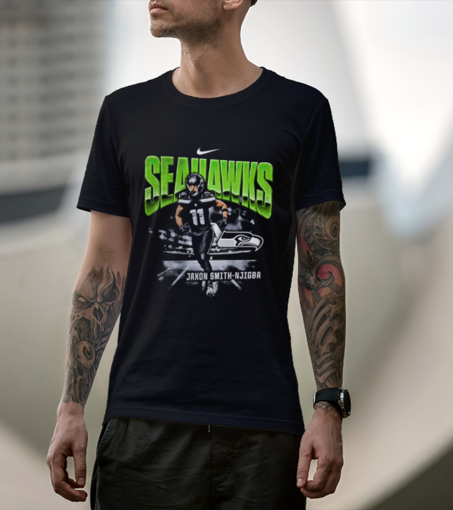 Seattle Seahawks Jaxon Smith Njigba 11 Nike Running Stadium T-Shirt