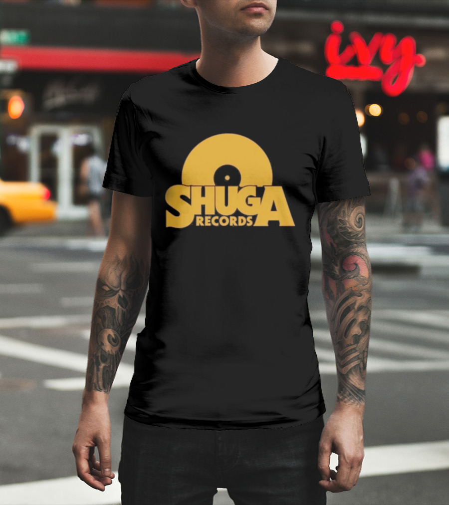 Shuga Records Vinyl Icon Retro Style Collection T-Shirt