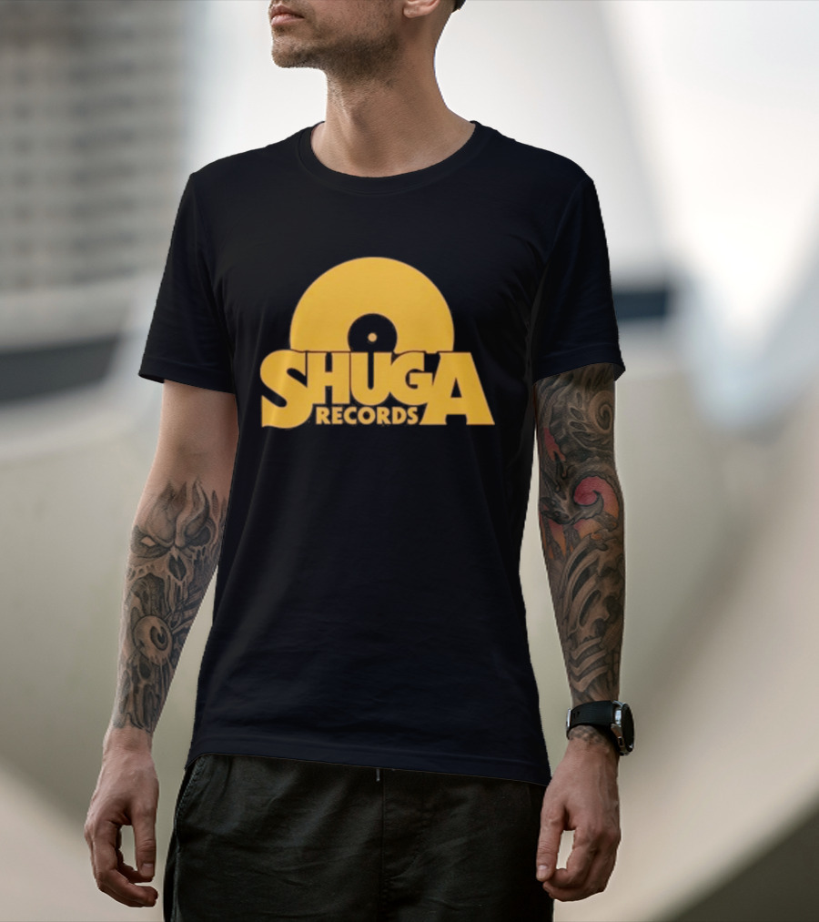 Shuga Records Vinyl Icon Retro Style Collection T-Shirt