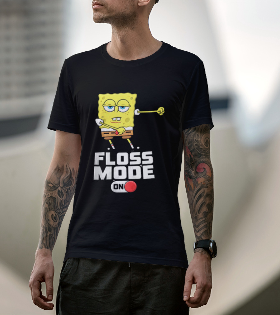 Squarepants Floss Mode On With Dabbing T-Shirt