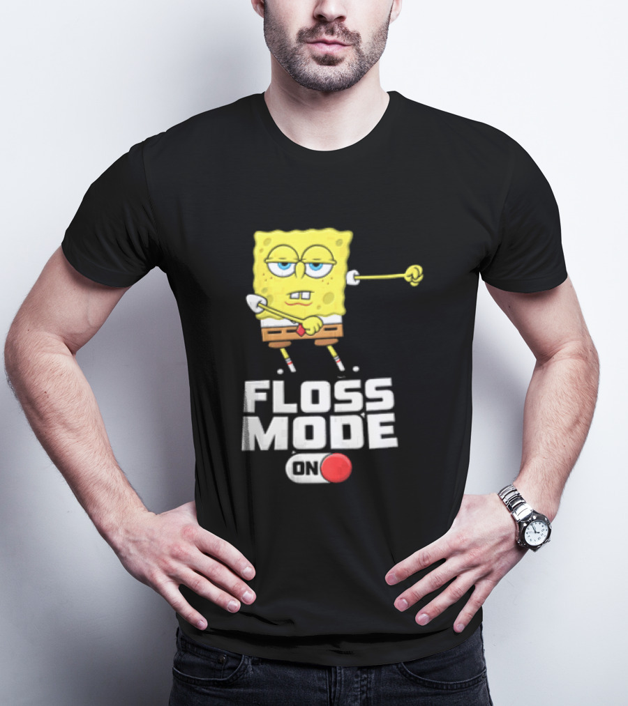 Squarepants Floss Mode On With Dabbing T-Shirt