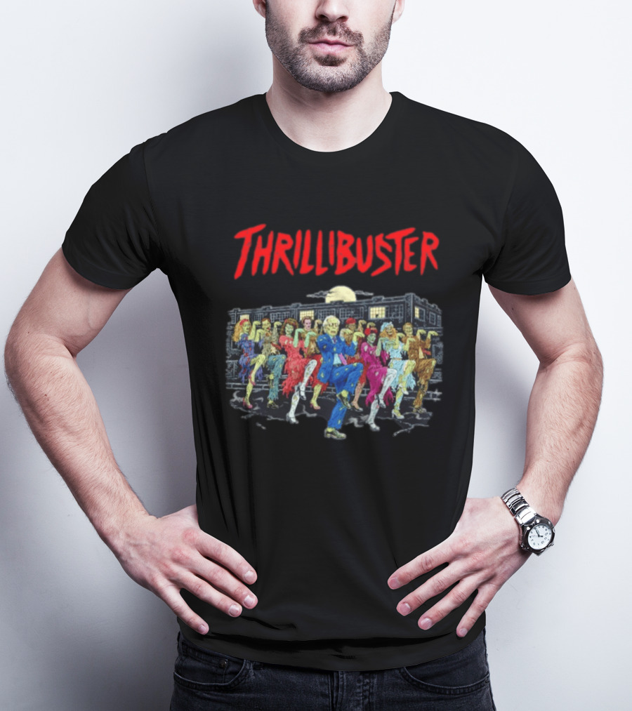 Thrillibuster Zombie Skeleton Dance Halloween Party Night T-Shirt
