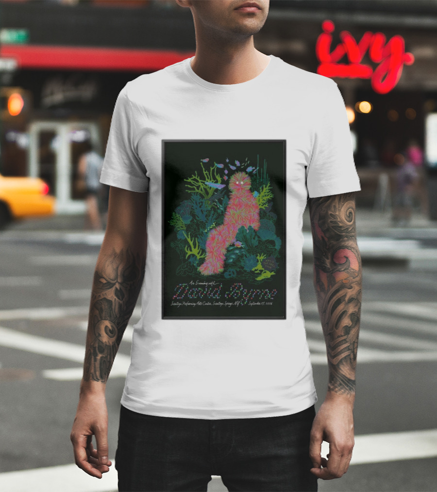 An Evening With David Byrne SPAC Saratoga Springs NY September 17 2026 T-Shirt