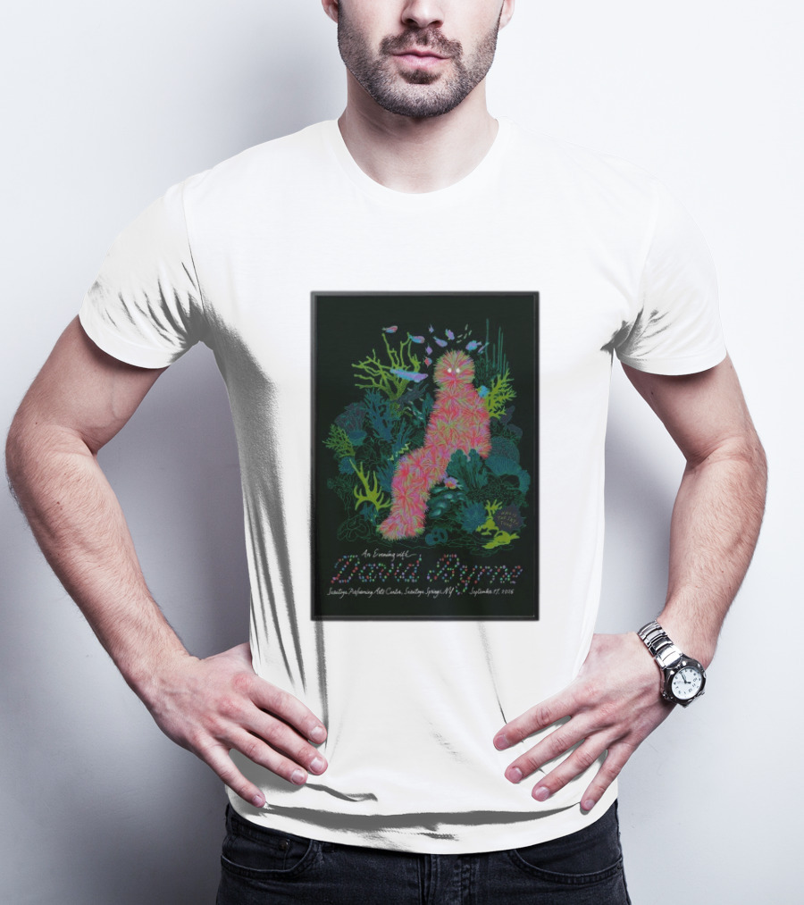 An Evening With David Byrne SPAC Saratoga Springs NY September 17 2026 T-Shirt