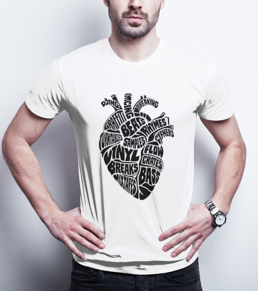 Heartbeat Of Hip Hop Culture Anatomy T-Shirt