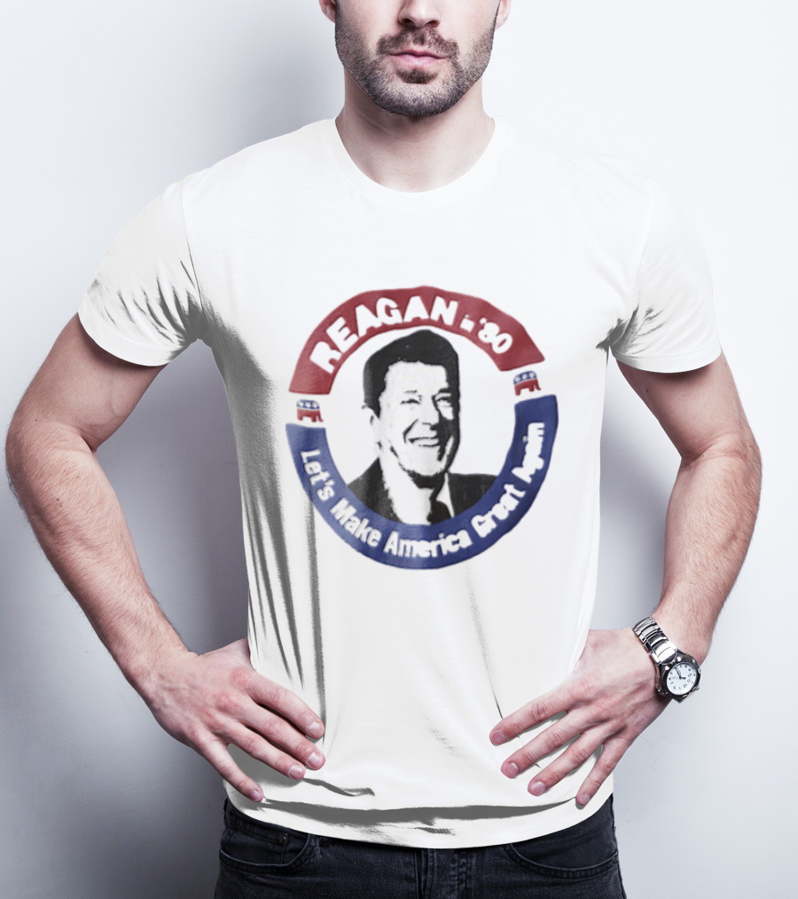 Reagan In '80 Let's Make America Great Again T-Shirt